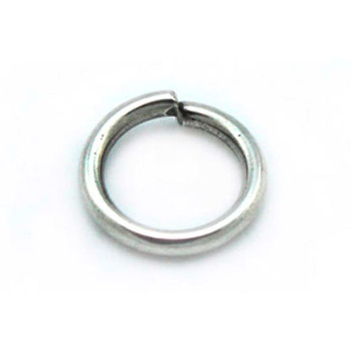 La Fermina - Comprar anilla plata de 6 mm con hilo de 1 mm